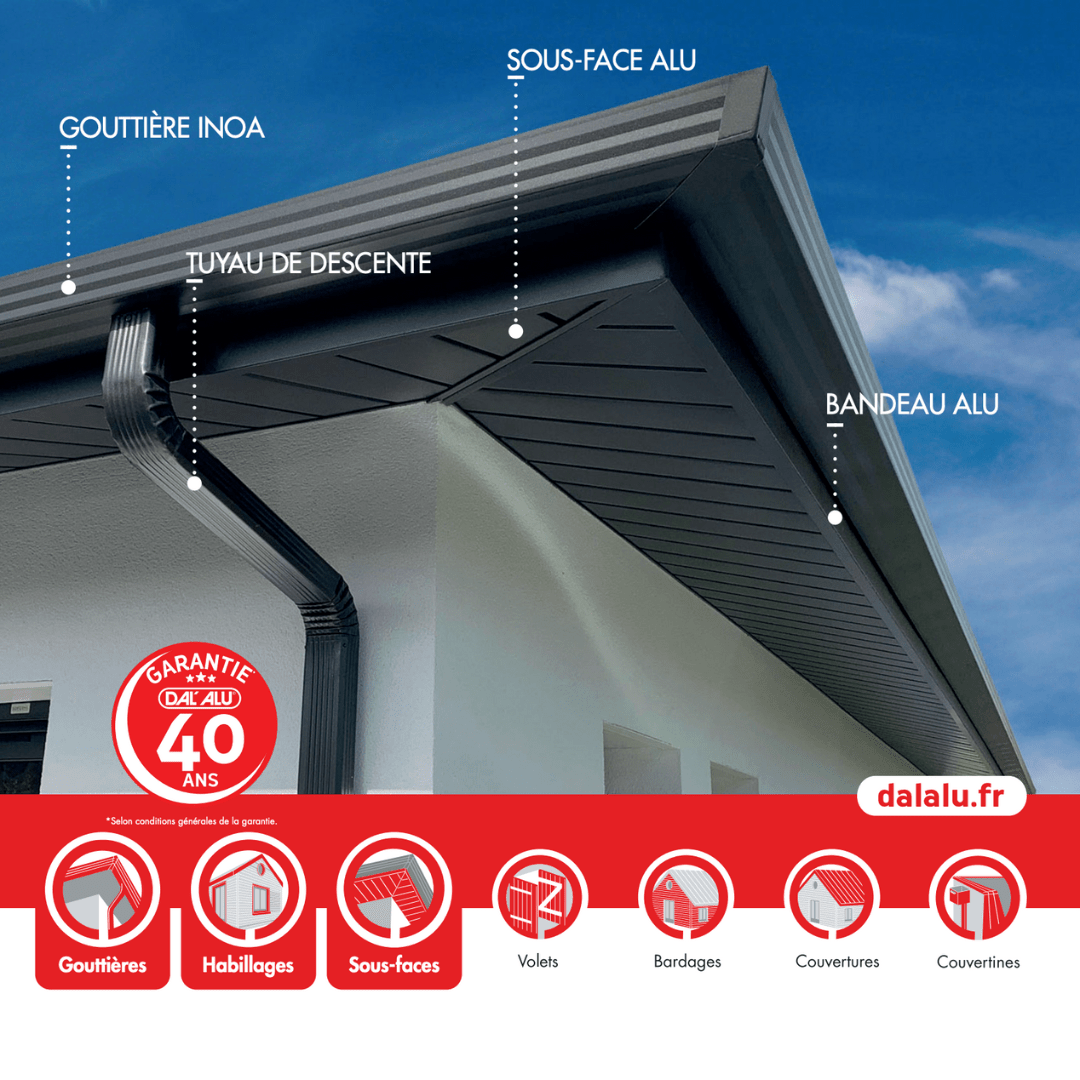 Protégez votre maison avec l’avancée de toit en aluminium décarboné